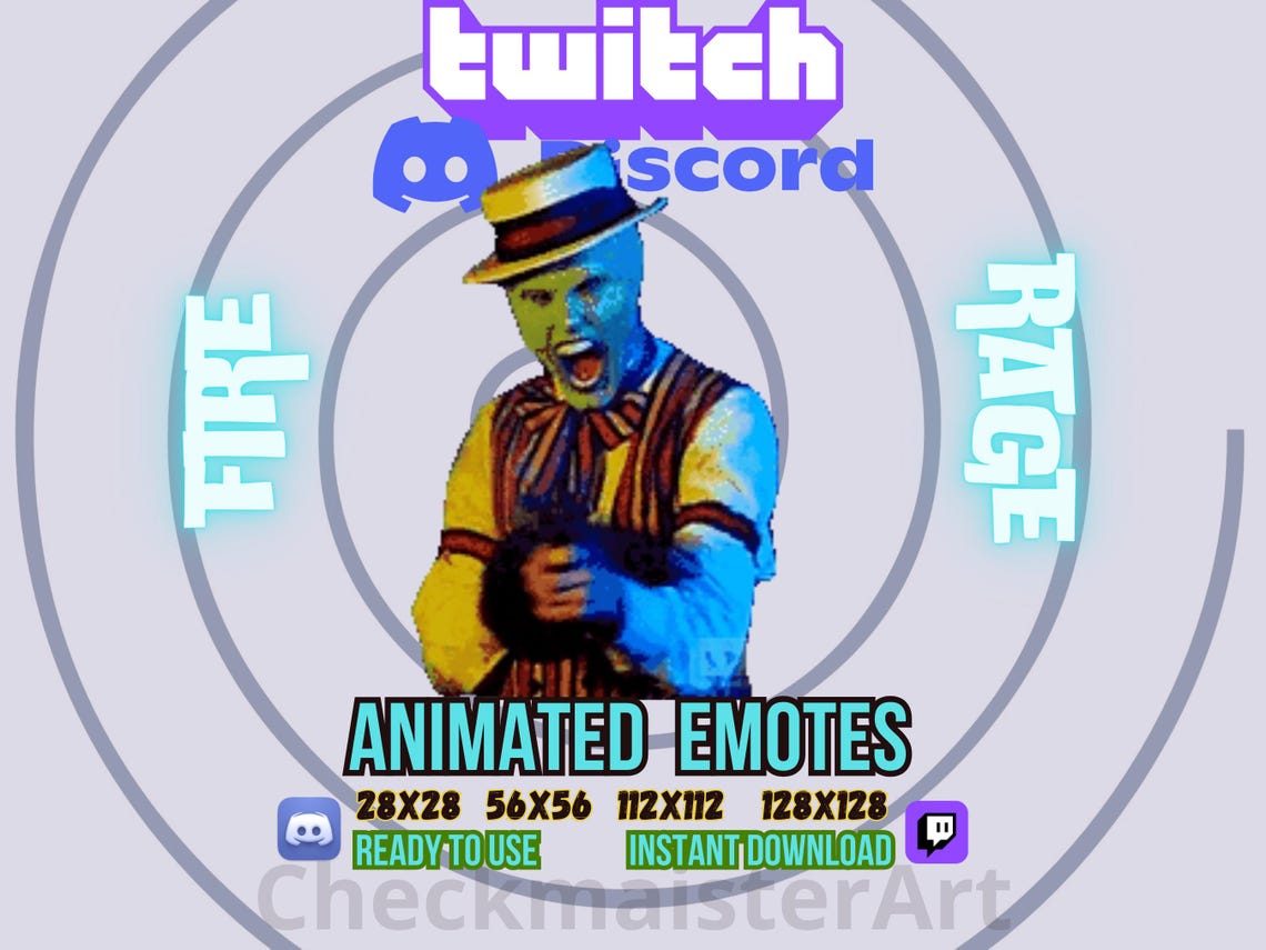 Animated Rage Shooting Emote, Twitch Emote, Discord Emote, Fire Emote ...