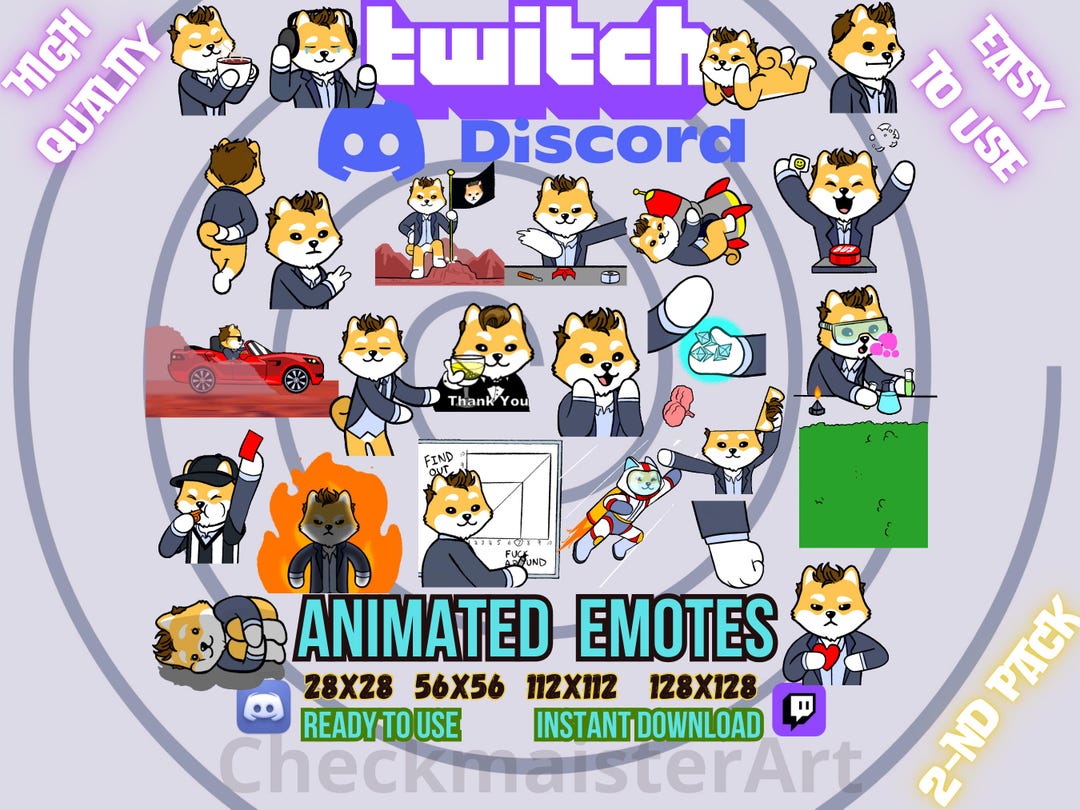 Animated Shiba Twitch Emotes, Dog Memes Pack (digital Download) - Etsy
