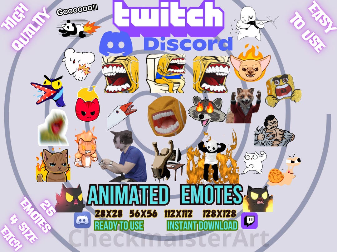 25 Animated Let's Go Emotes Bundle, Twitch Emotes, Discord Emotes, Lit ...