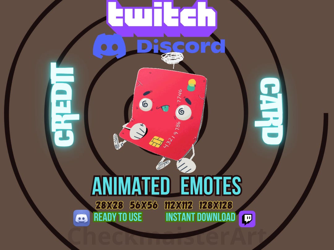 Animated Credit Card Emote, Twitch Emotes, Discord Emotes, Cute Emote ...