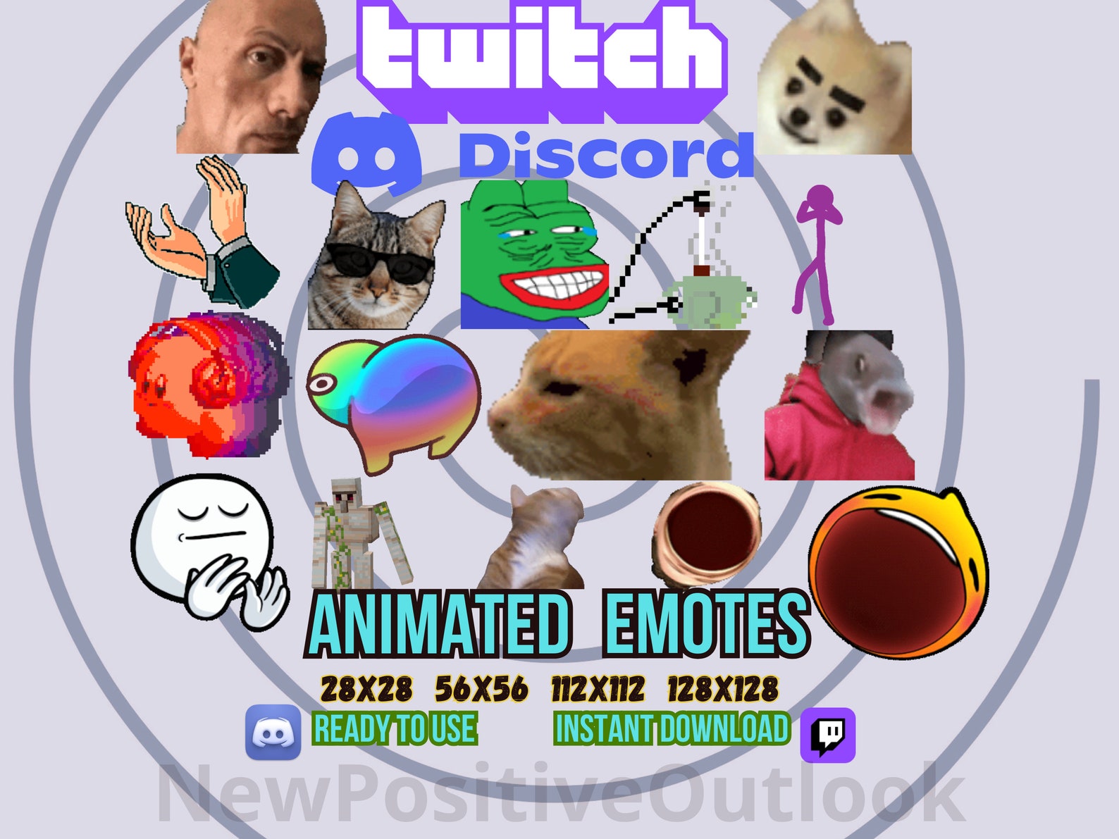 15 Animated Trending Memes Emotes Bundle, Twitch Emotes, Discord Emotes ...