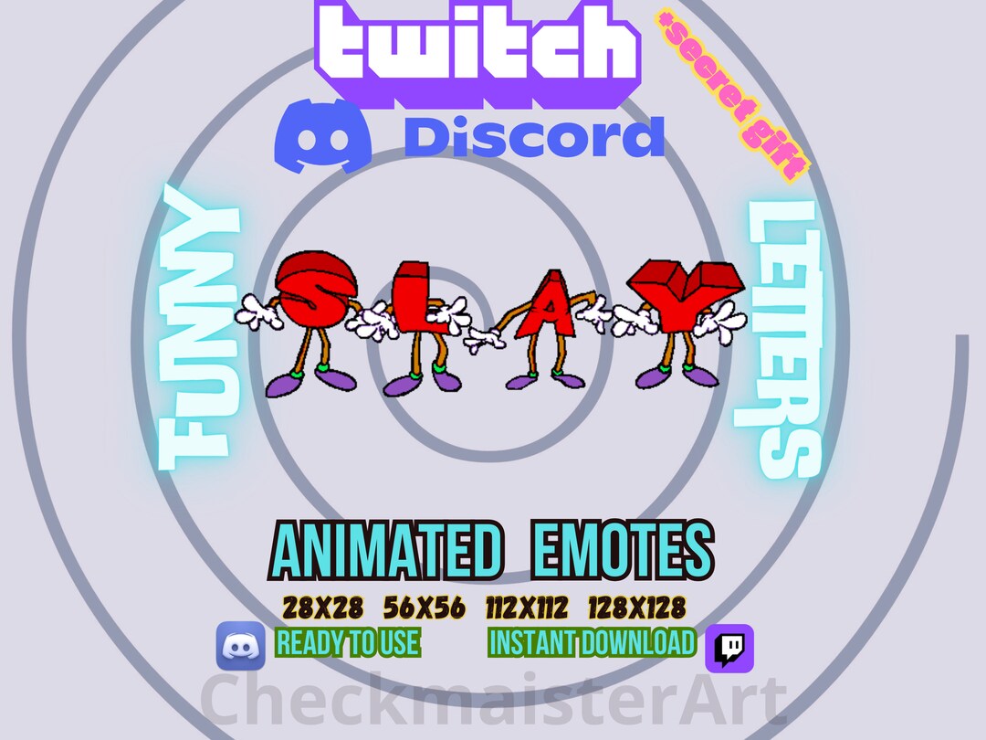 Animated Funny Letters Emote, Twitch Emotes, Discord Emotes, Cute Emote ...