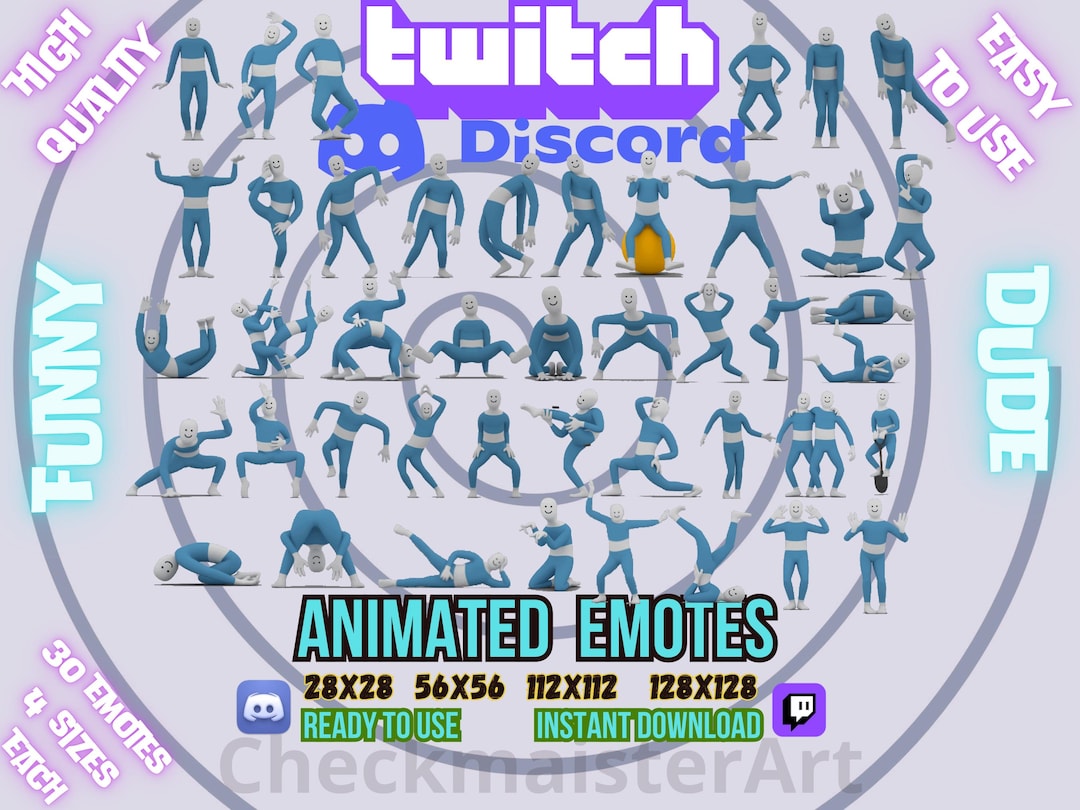 44 Animated Funny Dude Emotes, Twitch Emotes, Discord Emotes, Streamers ...
