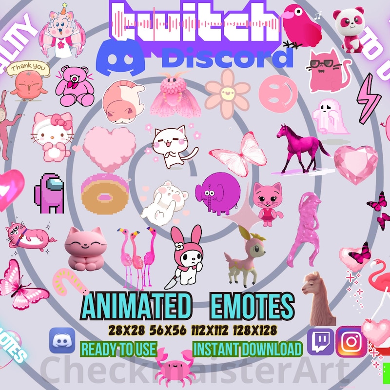 Pink Discord Template - Etsy