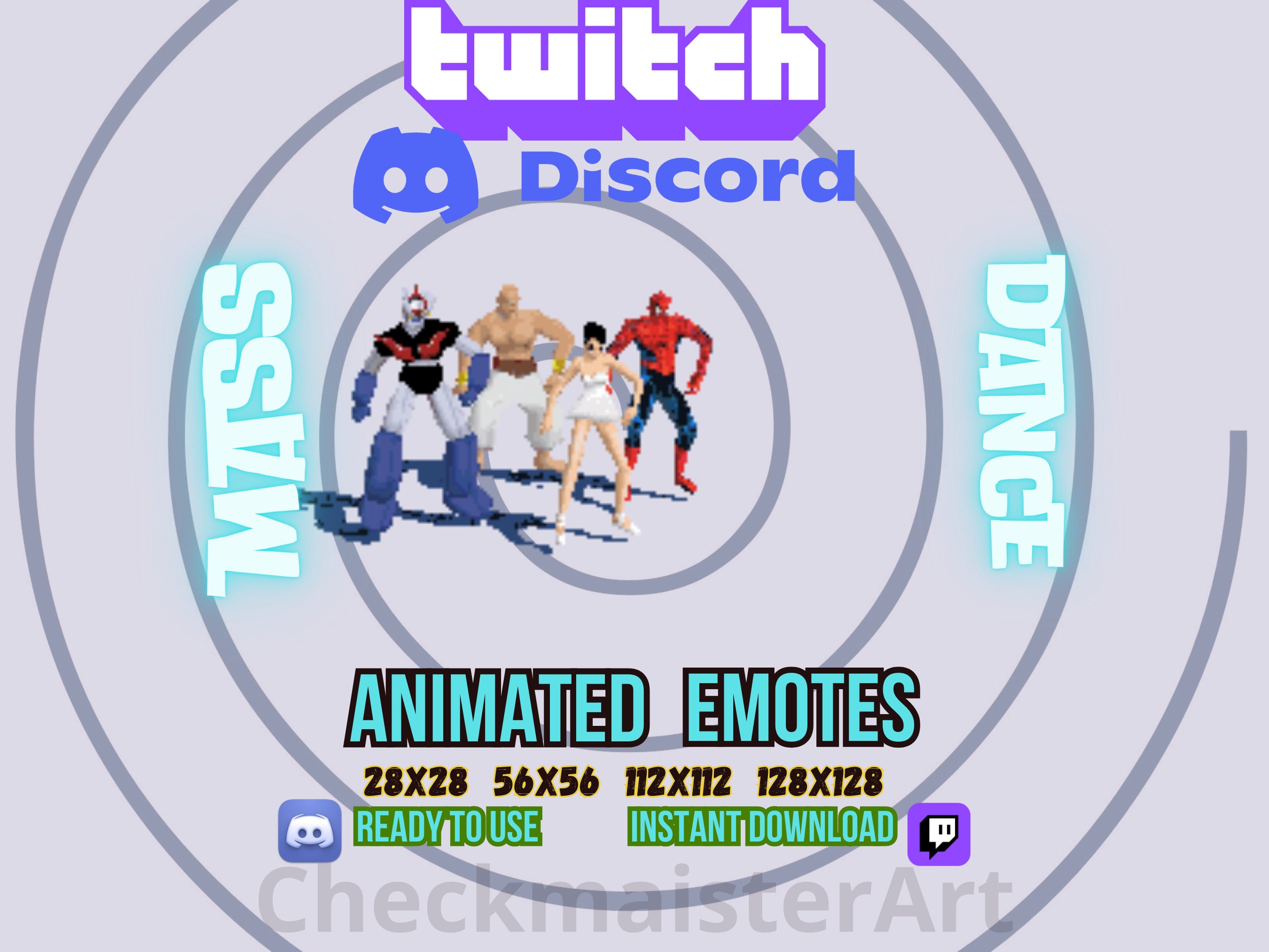 Animated Mass Dance Emote, Twitch Emotes, Discord Emotes, Win Dance ...