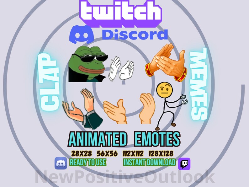 5 Animated Applause Emotes Bundle, Twitch Emotes, Discord Emotes, Bravo ...