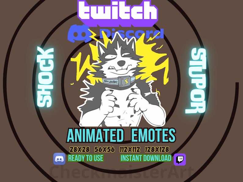 Animated Shock Emote, Twitch Emotes, Discord Emotes, Stupor Emote ...