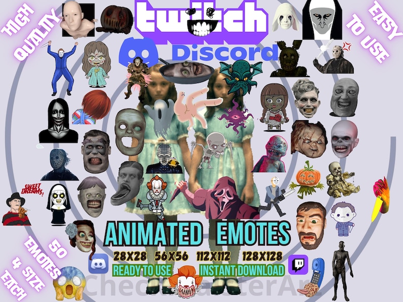 50 Animated Horrible Emotes Bundle, Twitch Emotes, Discord Emotes ...