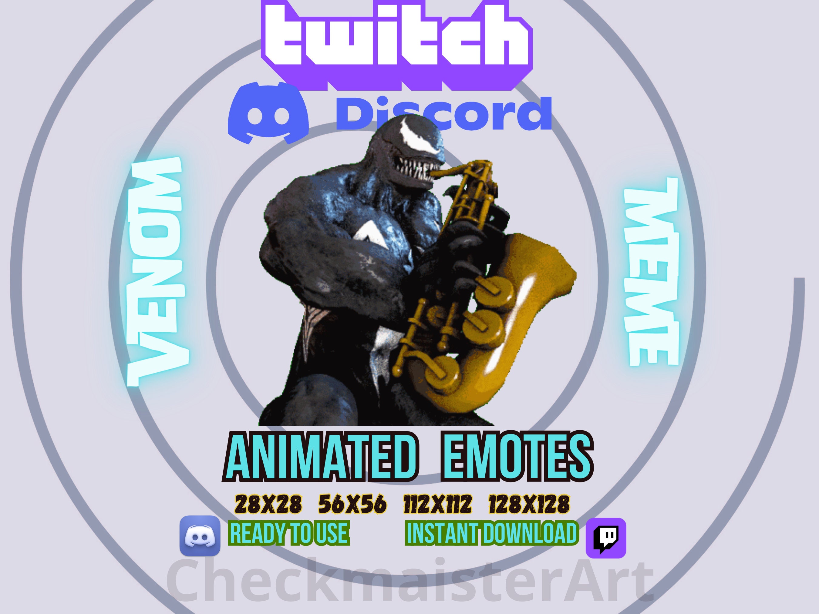 Animated Venom Emote, Twitch Emotes, Discord Emotes, Streamers and ...