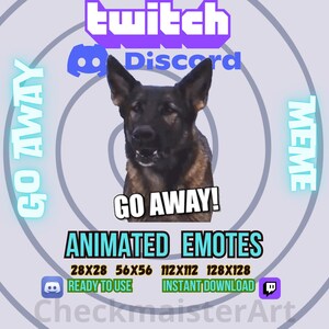 Animated Go Away Meme Emote, Twitch Emotes, Discord Emotes, Cute Emote ...