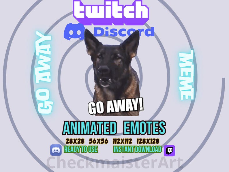 Animated Go Away Meme Emote, Twitch Emotes, Discord Emotes, Cute Emote ...