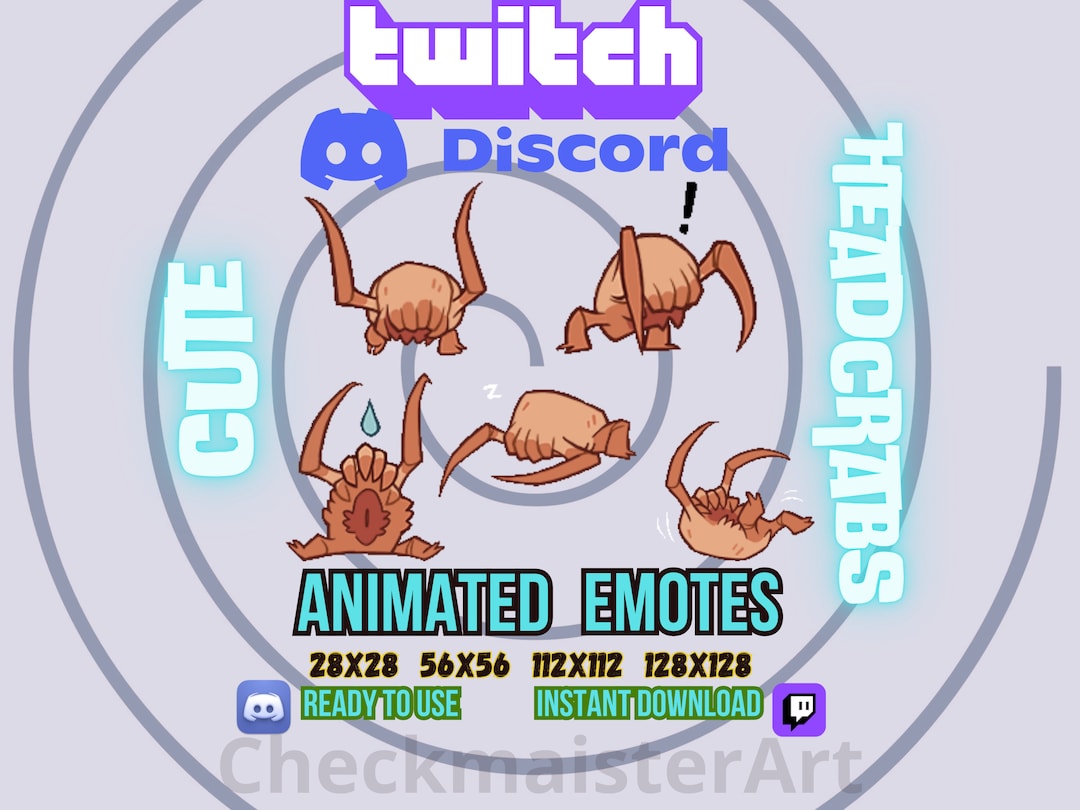 5 Animated Headcrab Emotes, Youtube Emotes, Discord Emotes, Twitch ...