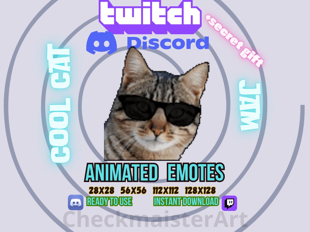 Animated Cool Cat Jam Meme Emote, Twitch Emotes, Discord Emotes ...