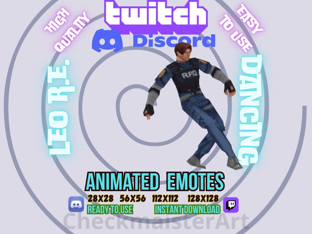 Animated R.E. Dance Emote: Twitch/discord Streamer GG (digital Download ...