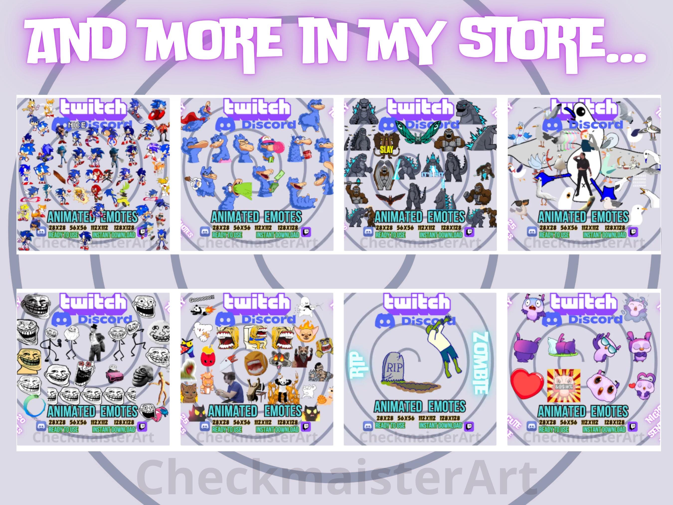 35 Wild Nature Animated Emotes: Twitch, Discord, Youtube, Kick (instant ...