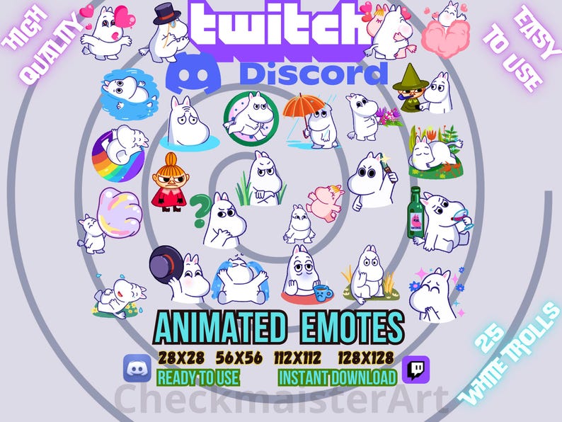 25 Animated Soft White Trolls Emotes, Twitch Hippos, Discord Videos ...