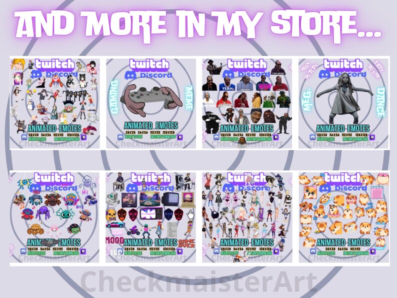 35 Wild Nature Animated Emotes: Twitch, Discord, Youtube, Kick (instant ...