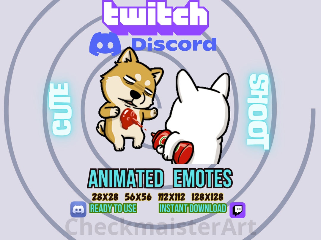 Animated Cute Shoot Emote, Twitch Emotes, Discord Emotes, Cozy Emote ...