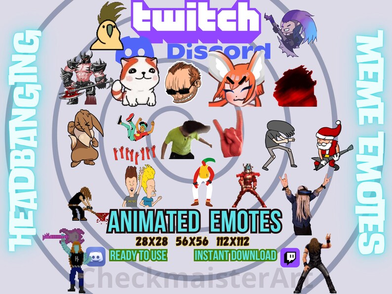 20 Animated Headbanging Emotes, Twitch Emotes, Discord Emotes ...