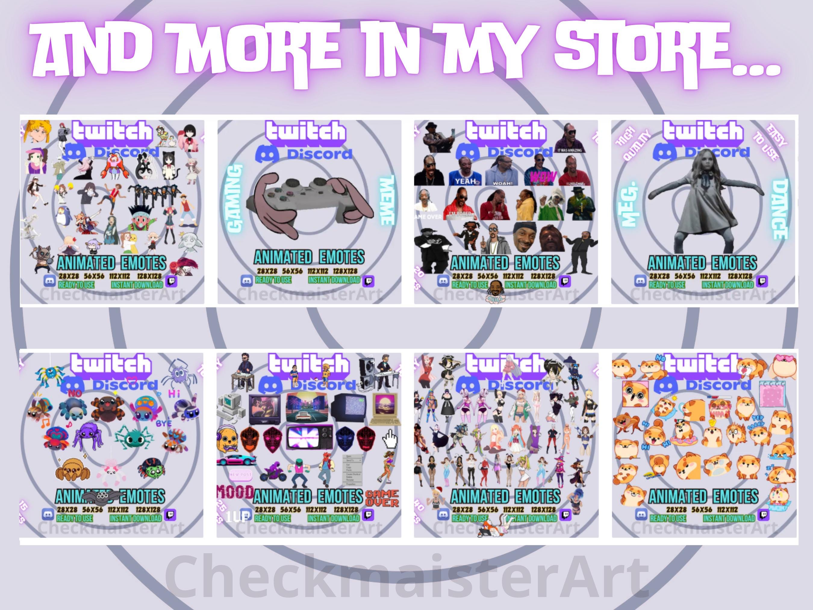 Animated Alpaca Twitch Emotes: Funny Llama Streamer Pack (digital ...