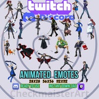 Jin Kazama Tekken 8 Twitch Emote Pack 112x112 / 56x56 / 28x28 - Twitch ...