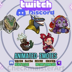 70 Animated League Emotes: Twitch, Discord, Kick (GIF Digital Download ...