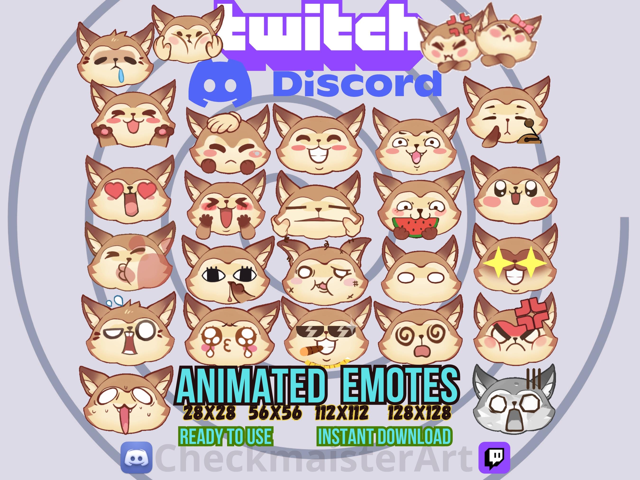 25 Animated Foxy Fox Emotes Bundle, Twitch Emotes, Discord Emotes ...