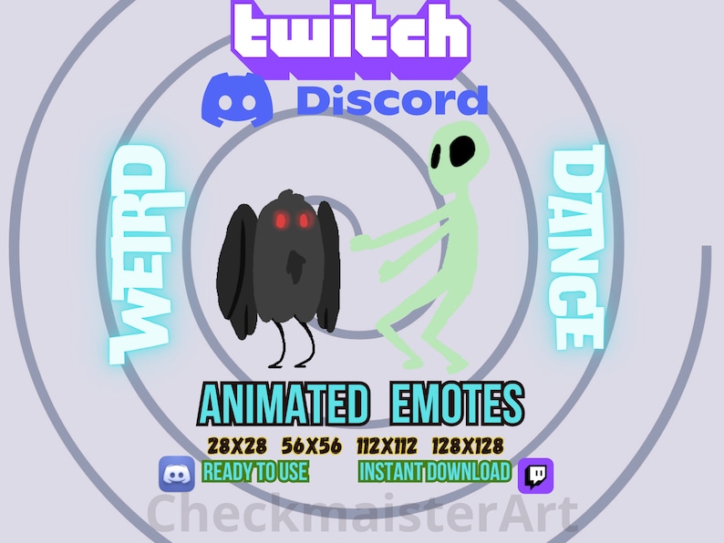 Animated Weird Dance Emote: Twitch/discord Streamer Funny Meme - Etsy