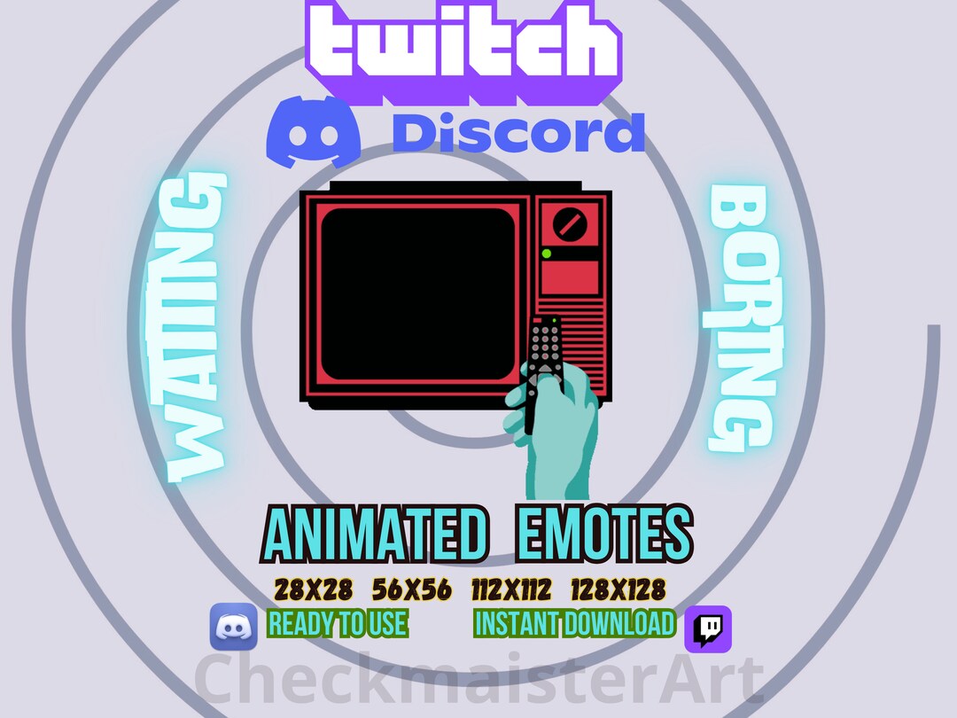 Animated Waiting Emote, Twitch Emotes, Discord Emotes, Boring Emote ...