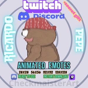 Animated Ricardo Pepe Emote: Twitch/discord Streamer Meme - Etsy
