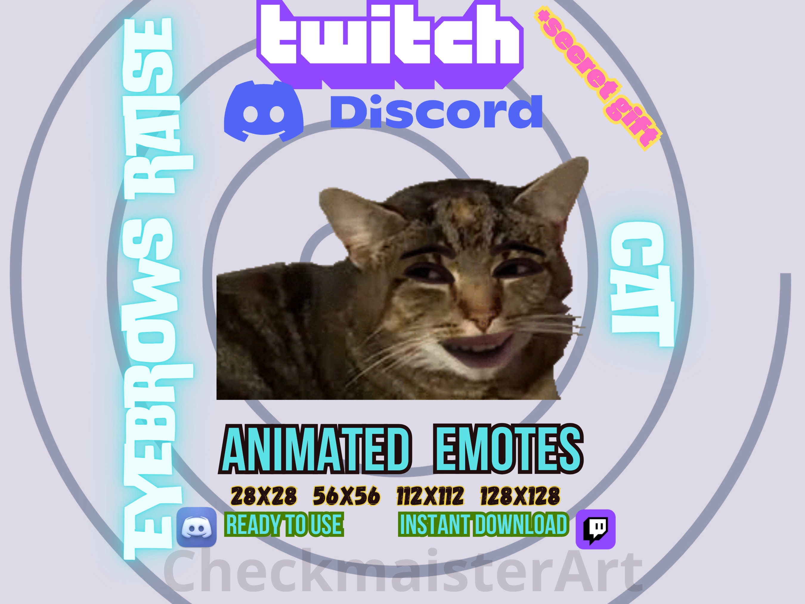 Animated Eyebrow Raise Emote, Twitch Emotes, Discord Emotes, Cute Emote ...