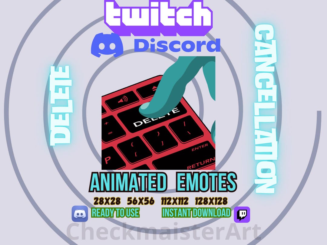 Animated Delete Button Emote, Twitch Emotes, Discord Emotes, Cancel ...