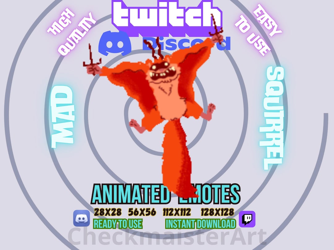 Animated Mad Squirrel Emote, Twitch Emotes, Discord Emotes, Rage Emotes ...