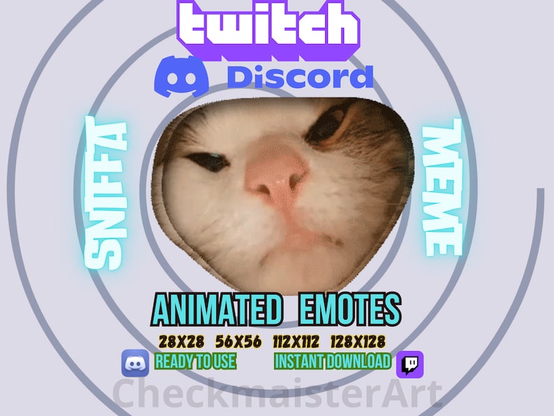 Animated Sniff Cats Meme Emote, Twitch Emotes, Discord Emotes, Sniffa ...