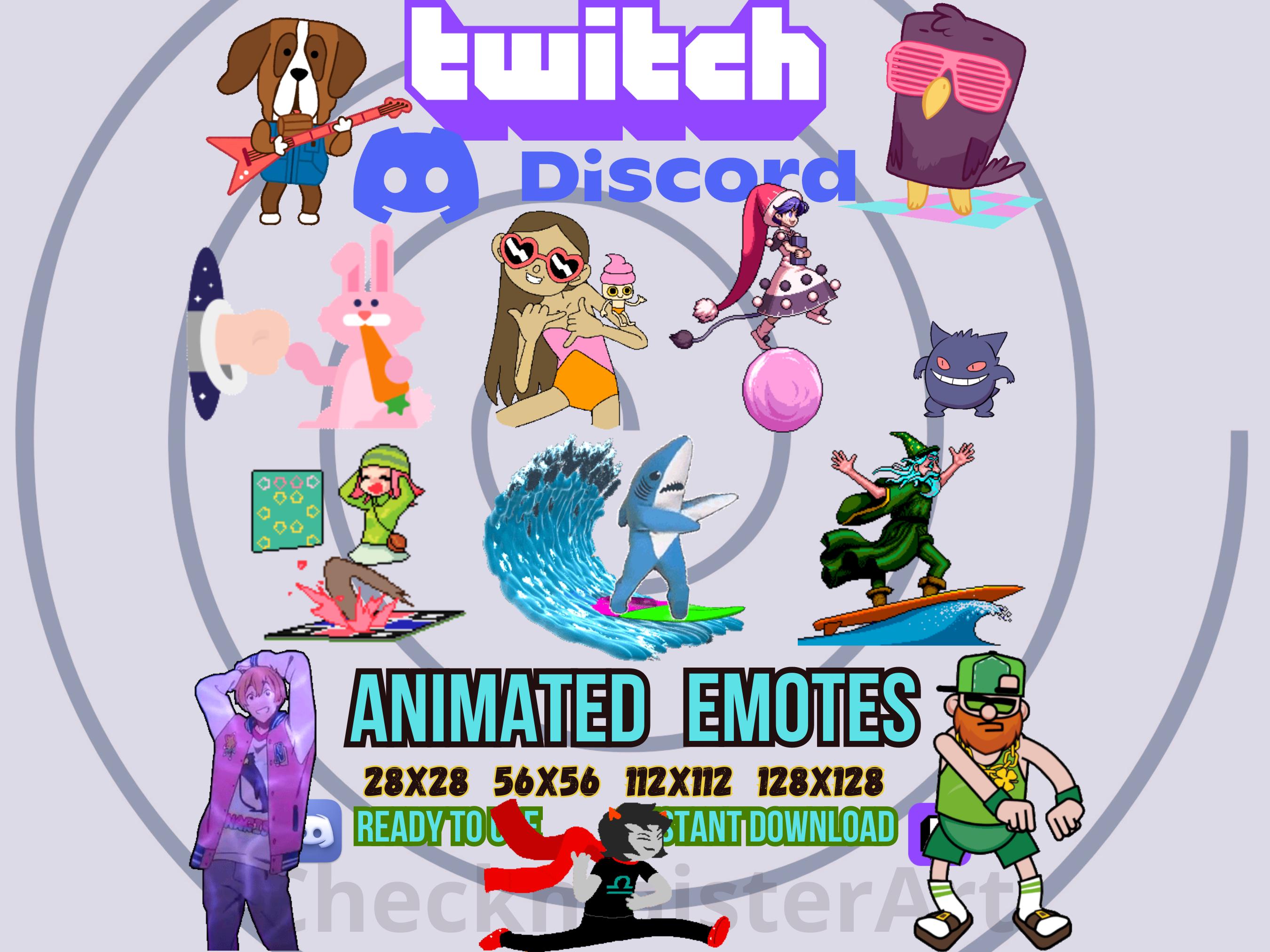 12 Animated Hype Emotes, Twitch Emotes, Discord Emotes, Streamers and ...
