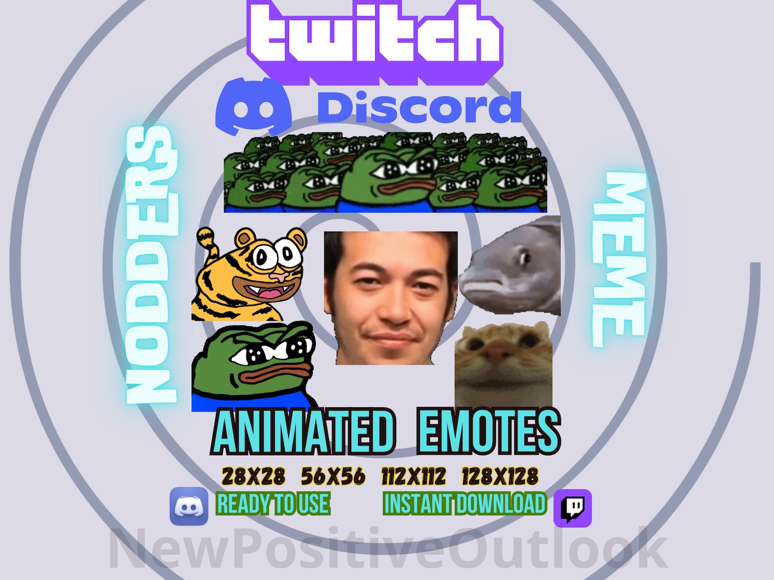 6 Animated Nodders Meme Emotes, Twitch Emotes, Discord Emotes, Nod ...