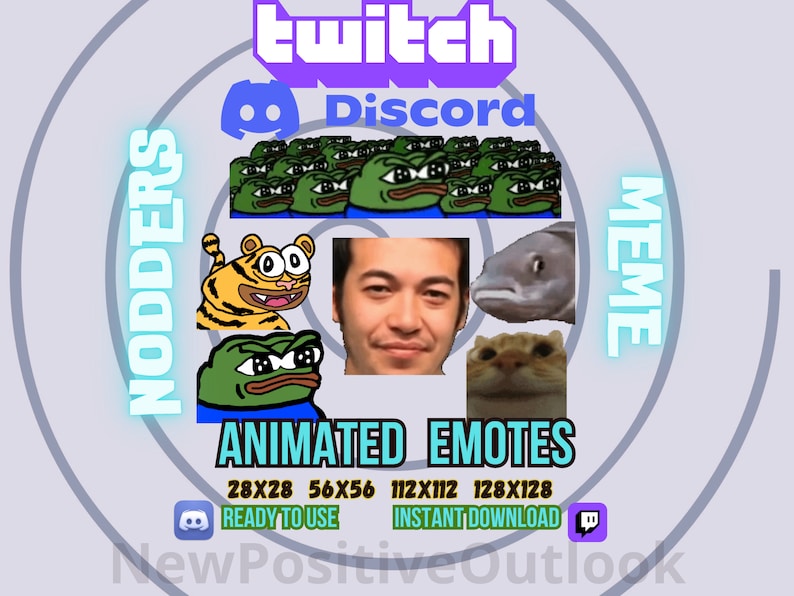 6 Animated Nodders Meme Emotes, Twitch Emotes, Discord Emotes, Nod ...
