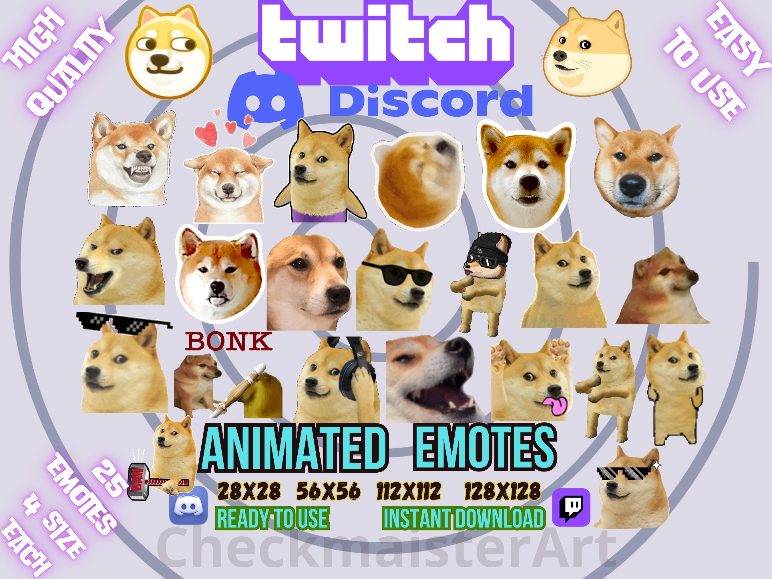 25 Animated Good Dog Emotes Bundle, Twitch Emote, Discord Emote ...