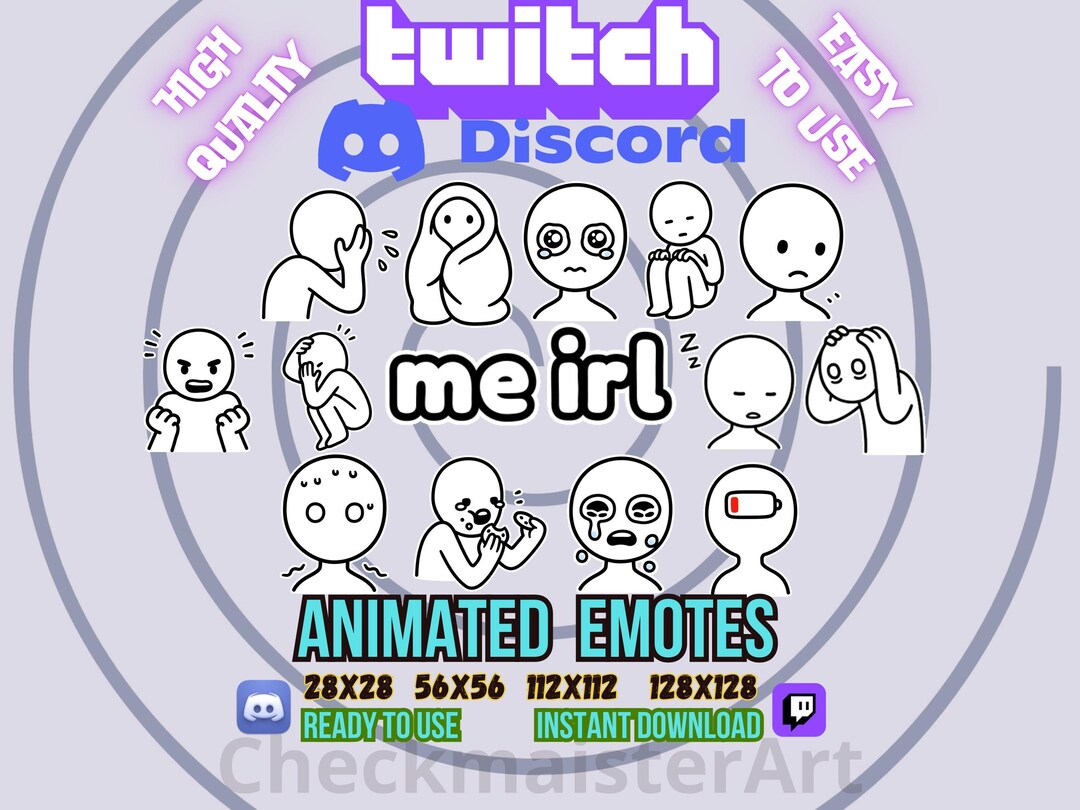 14 Animated Me in Real Life Emotes, Twitch Emotes, Discord Emotes ...