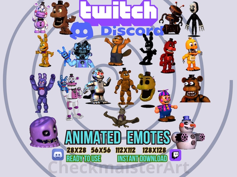 20 Animated Horror Cringe Emotes Bundle, Twitch Emotes, Discord Emotes ...