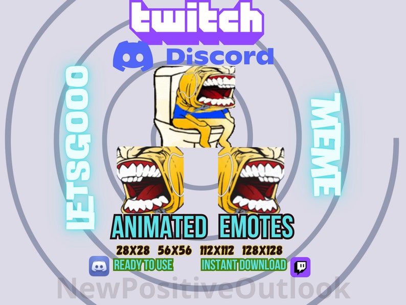 3 Animated Let's Go Emotes Bundle, Twitch Emotes, Discord Emotes, Lit ...