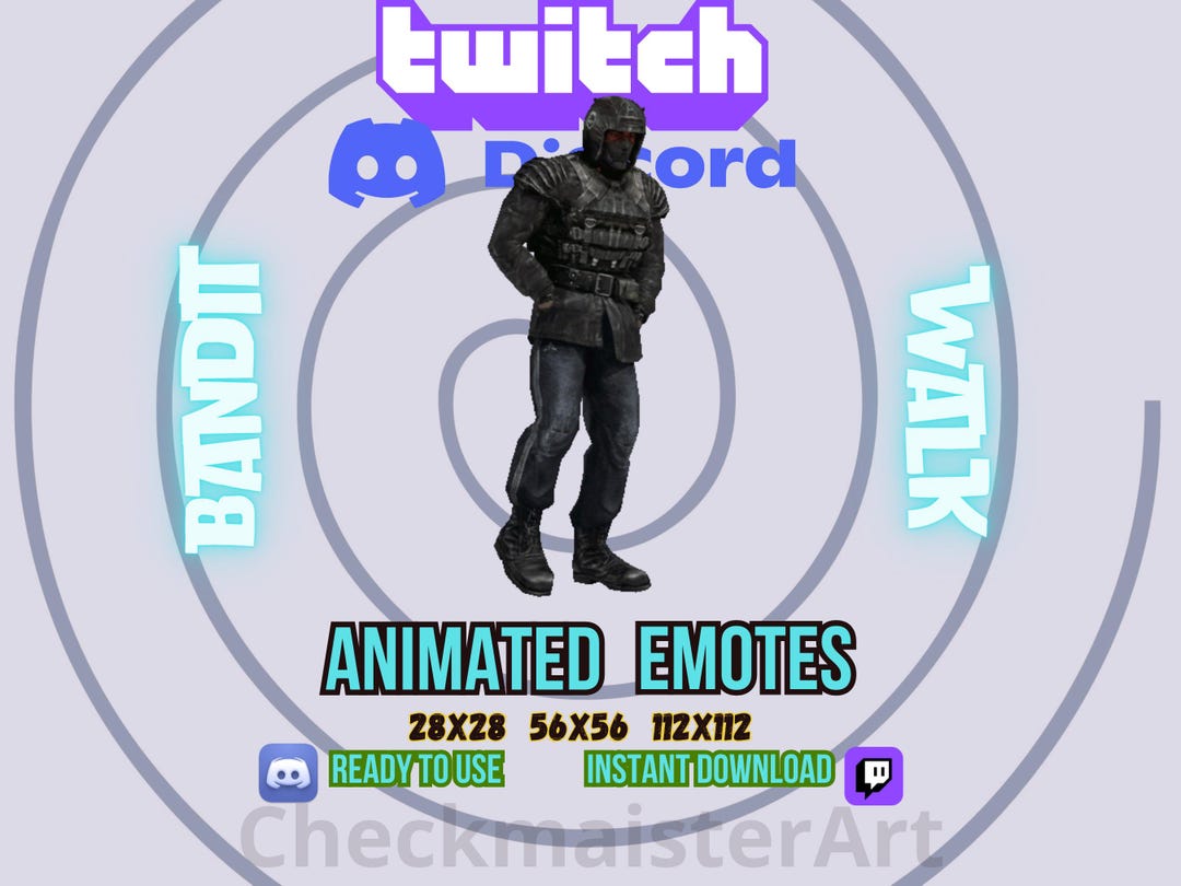 Animated Bandit Emote, Twitch Emotes, Discord Emotes, Walking Emote ...