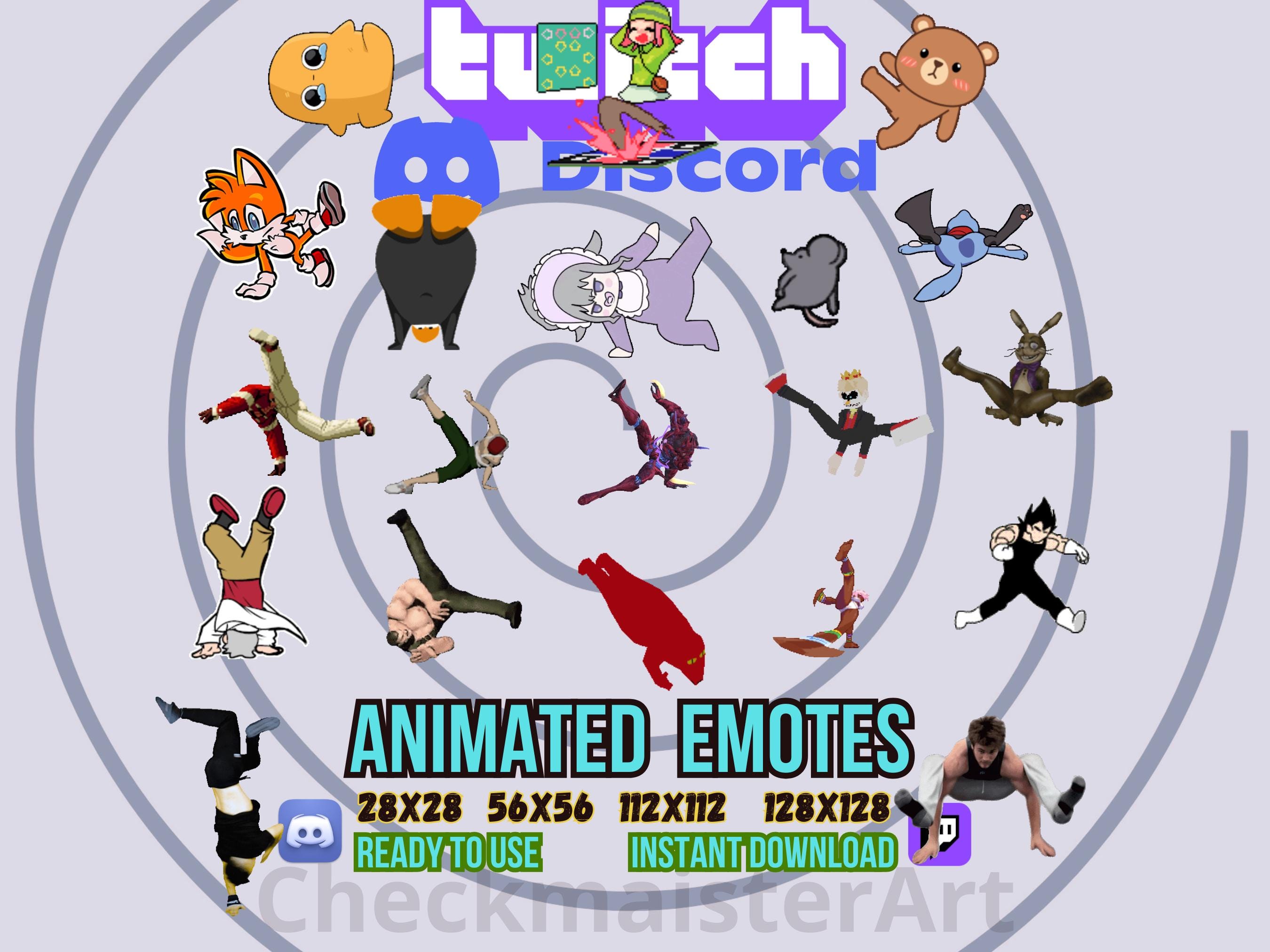 20 Animated Breakdance Emotes: Twitch, Discord, Streamer (digital ...