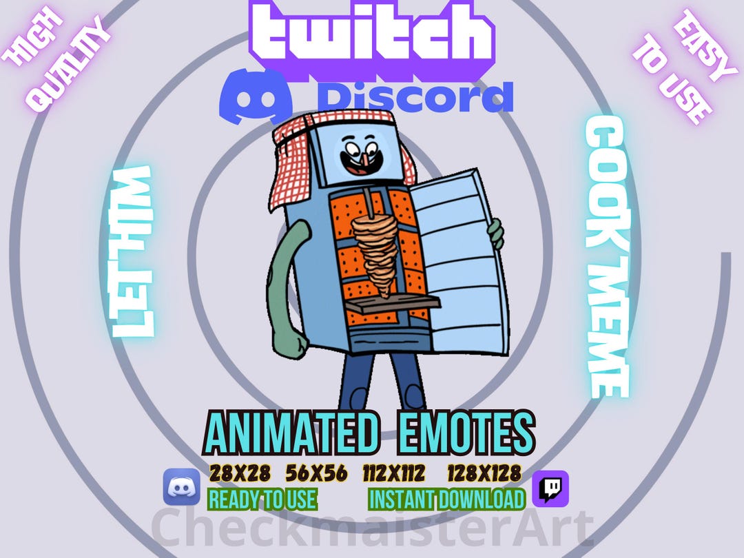 Animated Let Him Cook Emote, Twitch Emote, Discord Emote, Adapted Meme ...