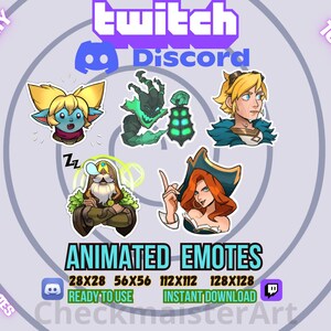 70 Animated League Emotes: Twitch, Discord, Kick (GIF Digital Download ...