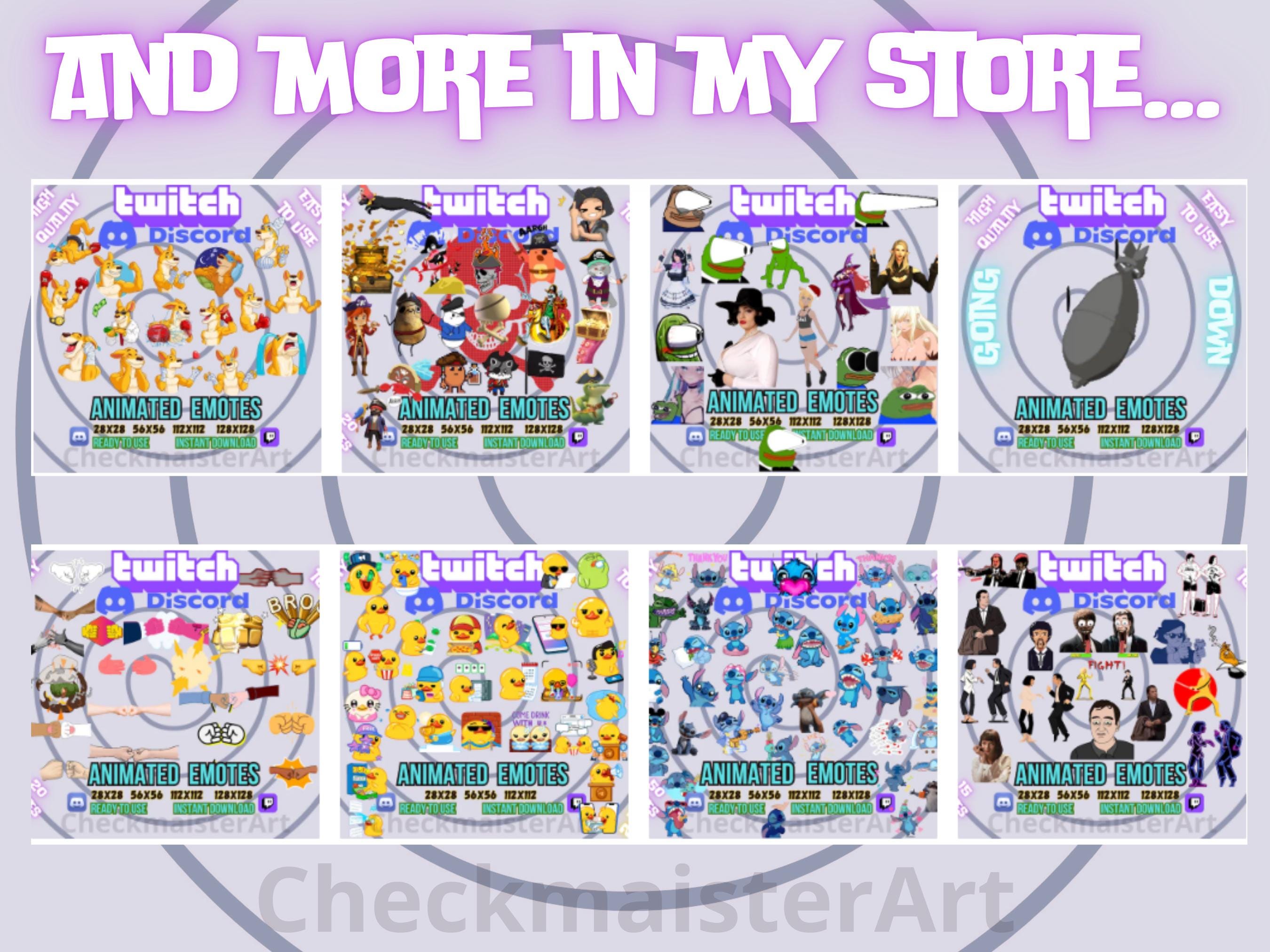 35 Wild Nature Animated Emotes: Twitch, Discord, Youtube, Kick (instant ...