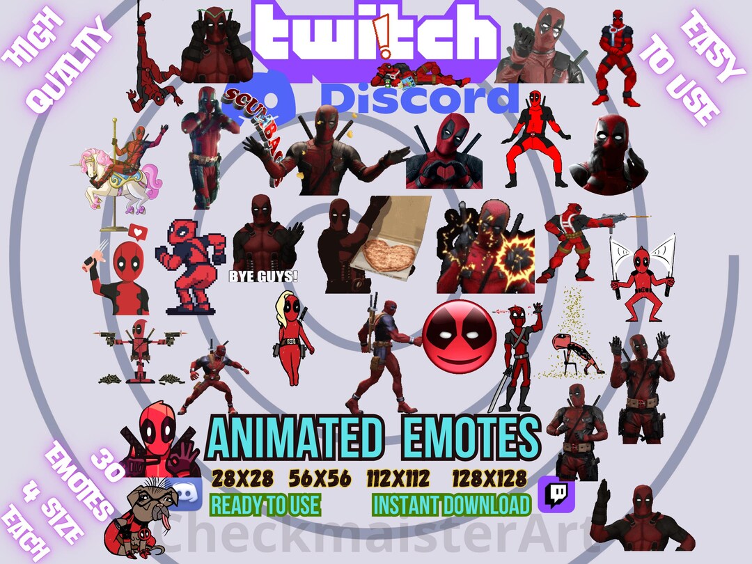 30 Animated Dead Wade Emotes, Twitch Emotes, Discord Emotes, Streamers ...