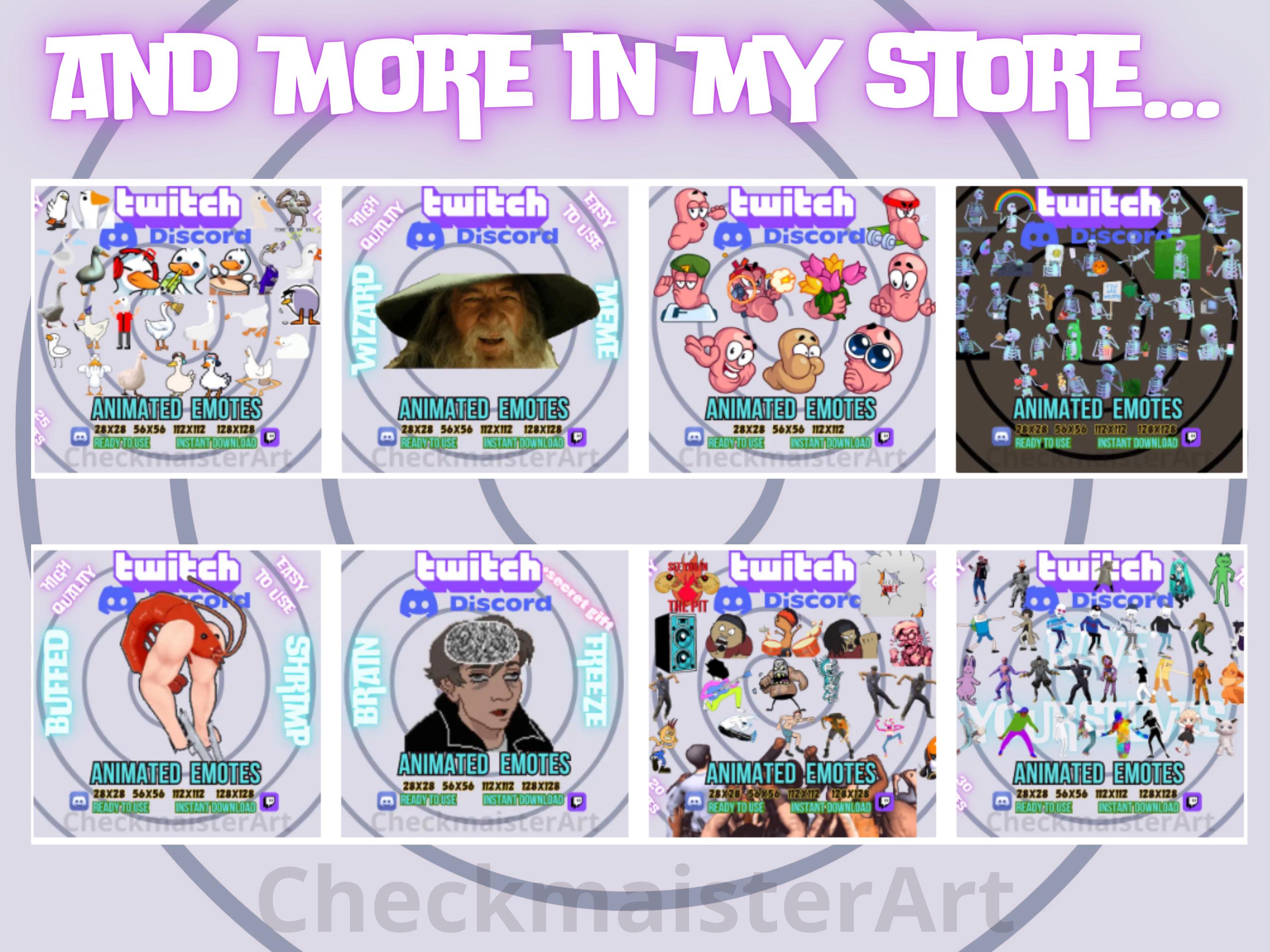 20 Animated Persona Emotes: Twitch, Discord, Youtube (instant Download ...