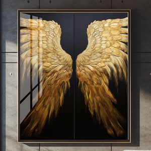 Golden Angel Wings, Ready to Print, Contemporary Art, Digital Print ...
