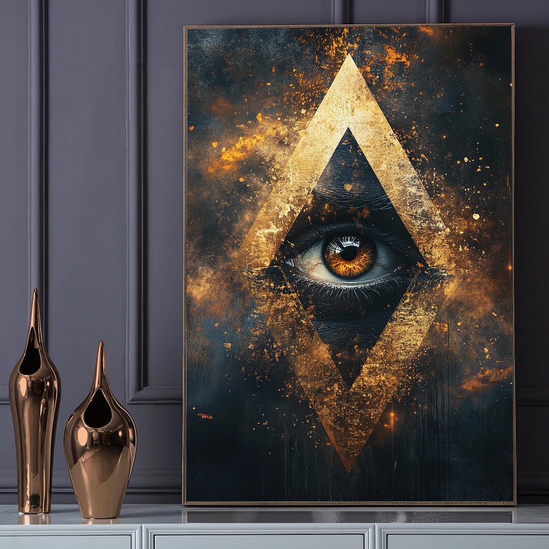 All-seeing Eye Digital Art | Mystical Vision Wall Decor #1141 - Etsy